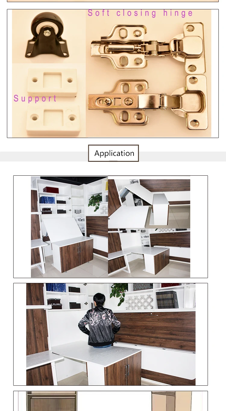 New Arrival Concealed Moveable Extension Dinner Table Mechanism Folding ...