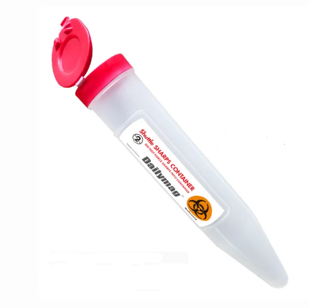 Single Use 0.1l Personal Clinical Sharps Tube - Buy Sharps Container ...