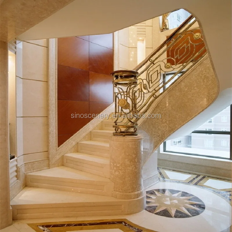 Interior Stone Stair Treads Price For Beige Marble Slabs - Buy Interior ...