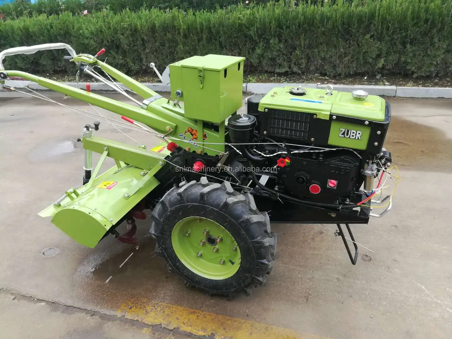 12hp Walking Tractor With Plough And Rotary Tiller Garden Walking ...
