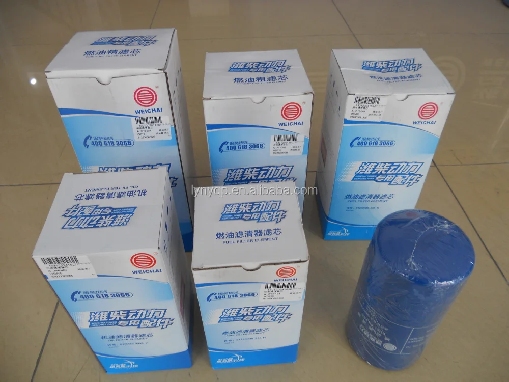 High Quality Weichai Engine Spare Parts Fuel Filter Element Oem ...