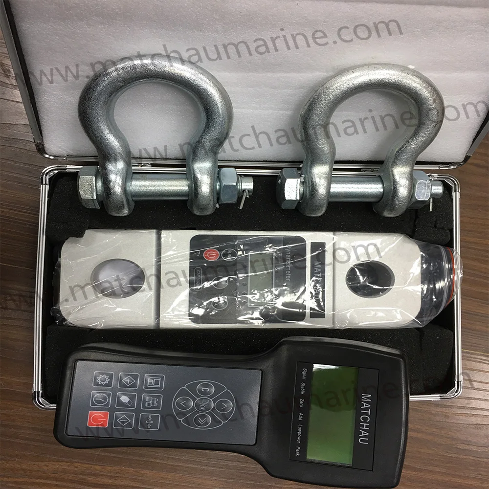 50T Wireless Load Cell with Shackles and Wireless Display for Davit ...