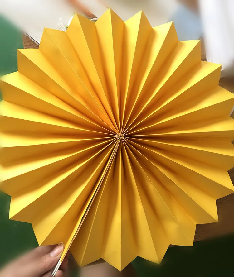 6 Pcs Hanging Paper Fans Pinwheels Set Paper Rosettes Paper Fan ...
