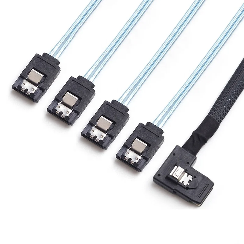 Internal Mini Sas To Sata Cable Sff-8087 To 4x Sata 7-pin Hard Disk ...