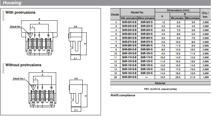 Jst stecker SHR-02V-S-B draht zu board SH 1,0mm pitch 2 pin gehäuse stecker| Alibaba.com