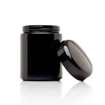 Dark Violet Glass Jars - Perfect for Cosmetics & More