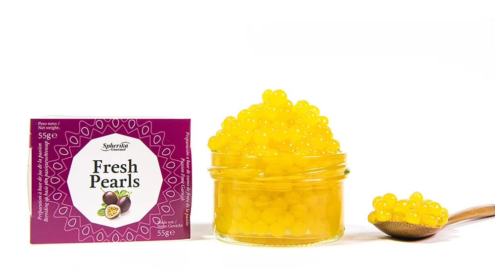 Passion Fruit Pearls - Gourmet Dessert Topping from Spain