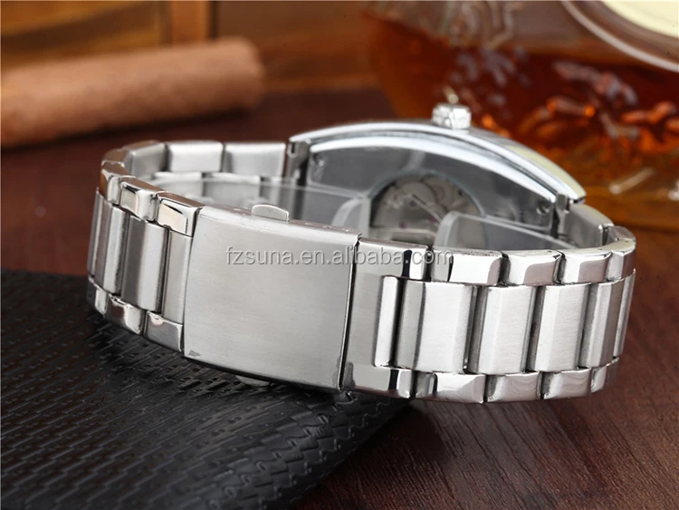 Hottest Cheap Goer Style Mechanical Automatic Rectangular Watches Man ...
