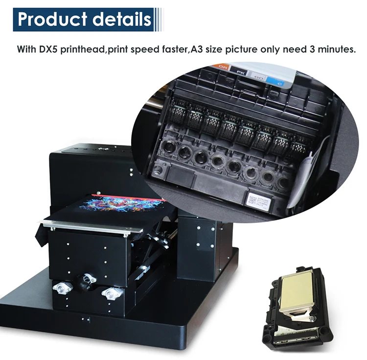 Colorsun Dx5 Eco Solvent Printer Dtg Printing Machine For Epson R2000 ...