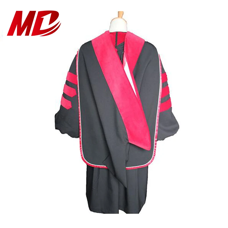 Mondon Best Workmanship Graduation Doctoral Gowns And Hood Set - Buy ...