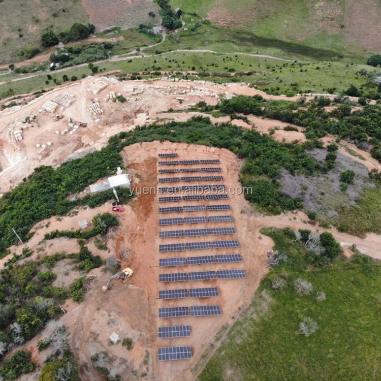 Aluminium Solar Panel Ground Mounted Racks - Durable & Adjustable