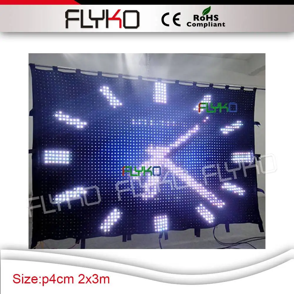 Led Lighted Stage Backdrop Professional Lighting P4cm Dj Booth Led ...