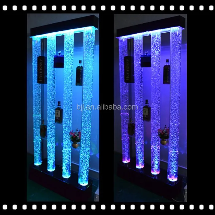 New Design Led Acrylic Water Bubble Glowing Tubes Night Club Bar ...