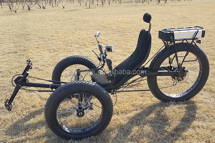 Dapu Lcd Display 500w Fat Tire Three Wheel Electric Recumbent Bike With ...
