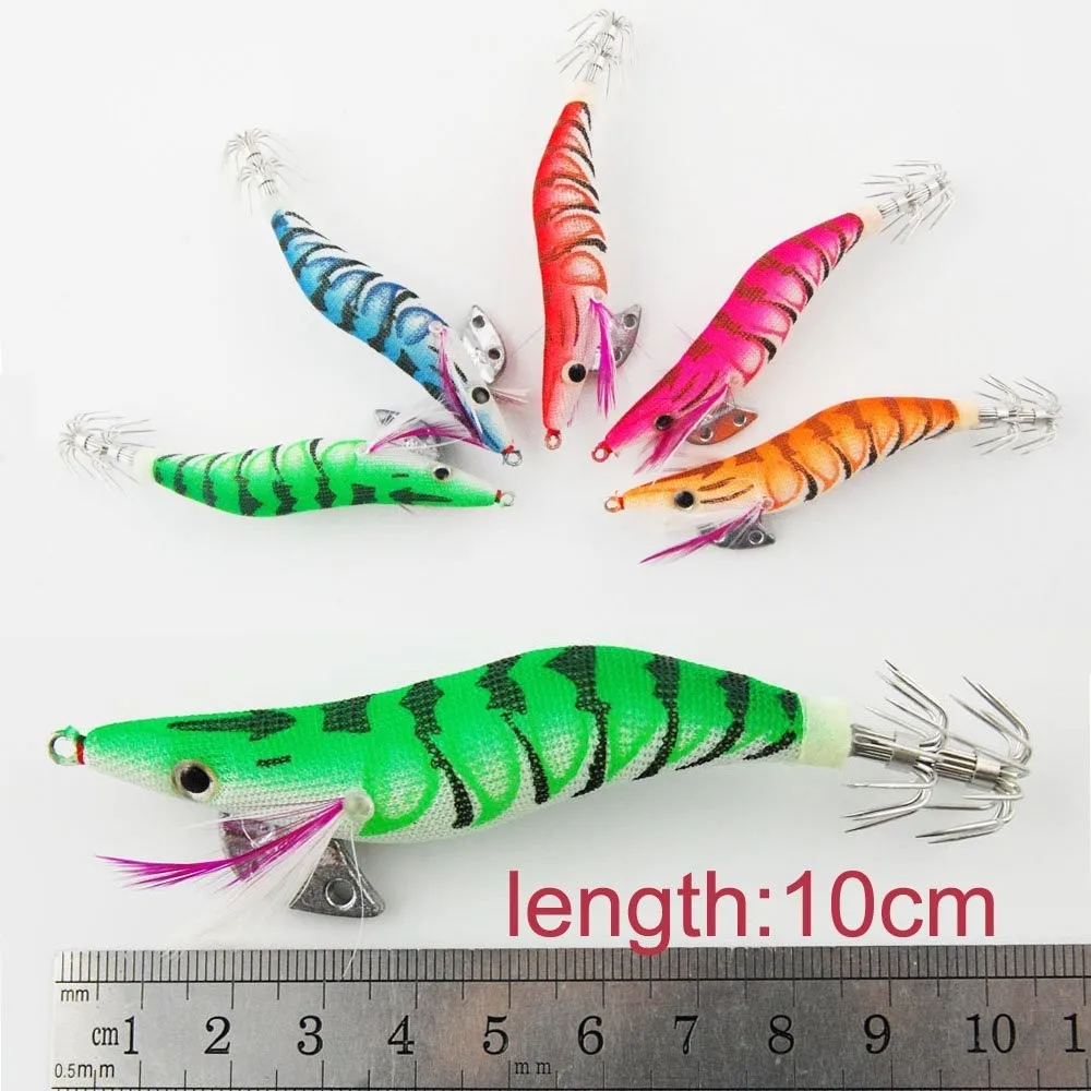 Hand Making Artificial Beauty Attract Fish Lighting Shrimp Lures - Buy ...