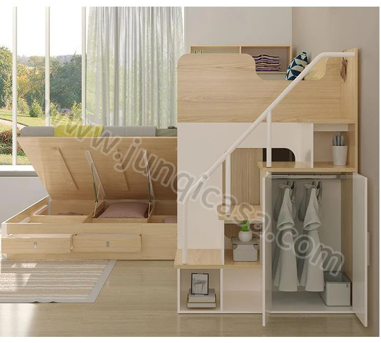 Multifunction Bedroom Furniture - MDF Children Bunk Bed with Desk
