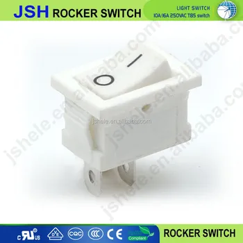 Kcd1 White Rocker Switch Without Lamp - Buy Kcd1-202n Mini Round Rocker ...