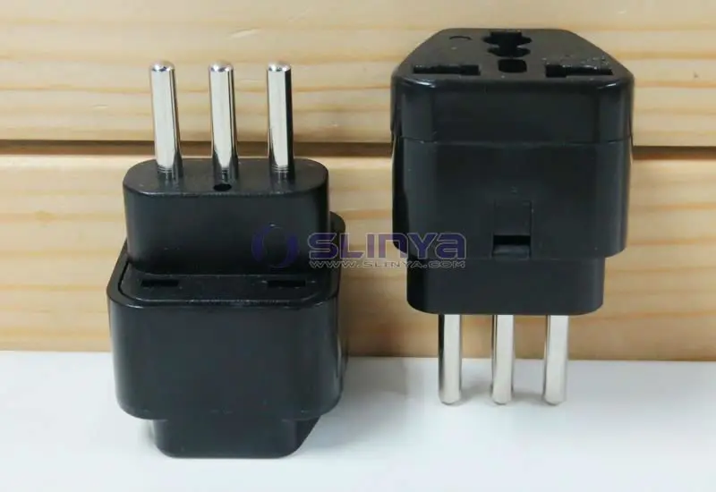 2 In 1 Type L Plug 3 Pin Italy Plug With Copper Material - Buy 3 Pin ...