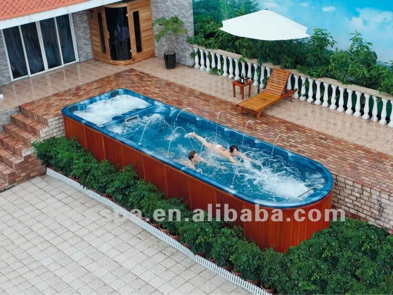 8 Meter Outdoor Swimming Pool Spa Large Jet Bath Tub Fs-s08m - Buy Spa ...