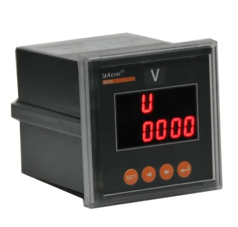 Single Phase Panel Digital Recording Voltmeter Voltage Meter Input Dc48v Output 4-20ma With Over ...