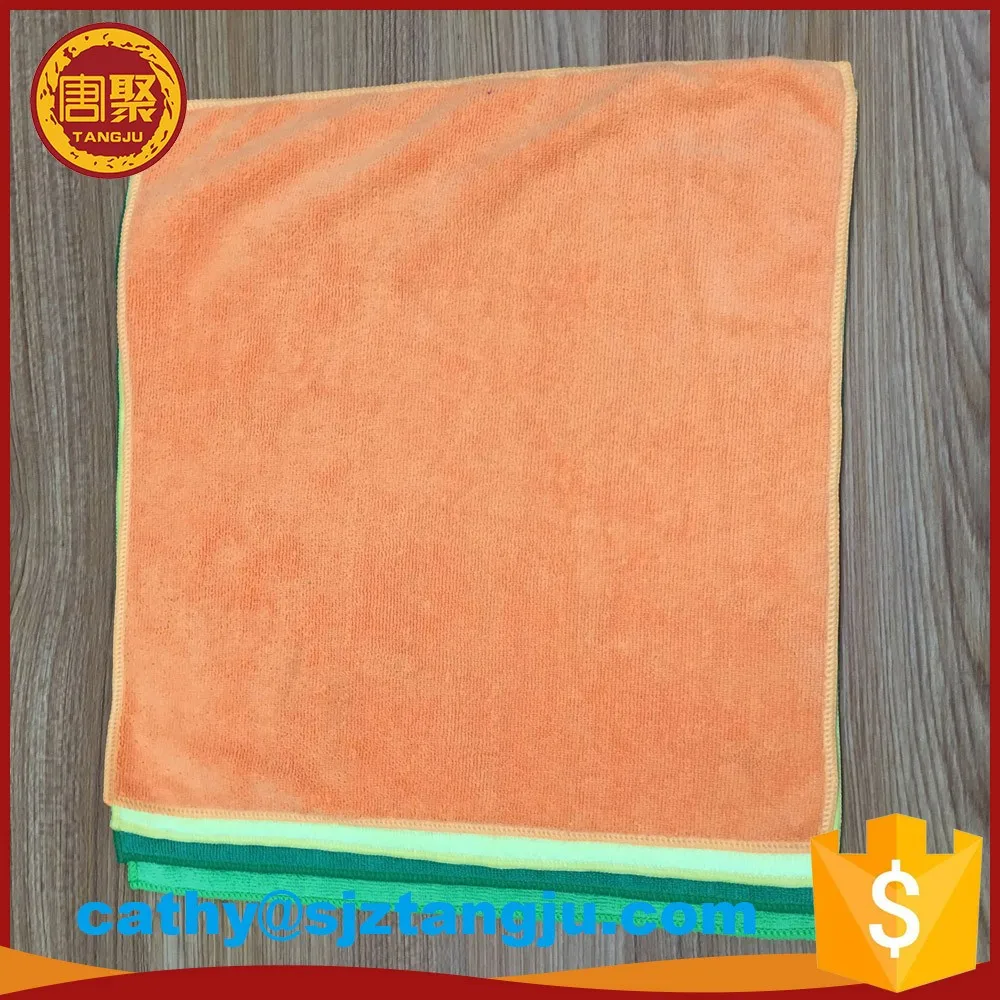 Solid Color High Water Absorption Car Cleaning Microfiber Cloth Kitchen ...