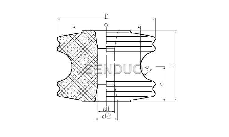 Ansi 53-3 Electrical Porcelain Ceramic Spool Insulators - Buy Porcelain ...