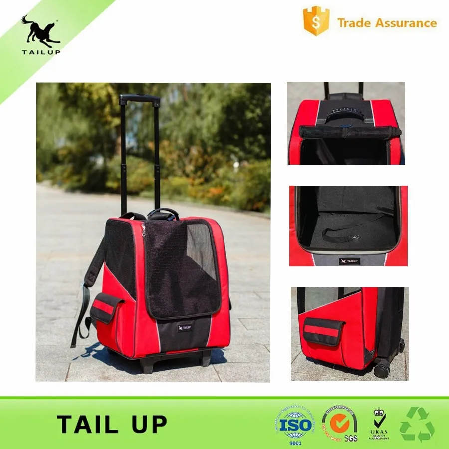 Premium Pet Trolley Suitcase Travel Tote Carrier Bag With Detachable ...