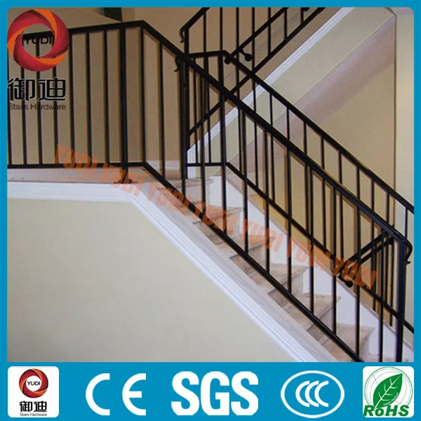 Black Color Wrought Iron Railing For Indoor Stairs - Buy Wrought Iron ...