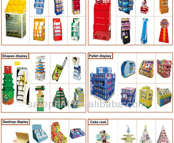 New Design Cardboard Free Standing Dancing Display Shelf - Buy Free ...