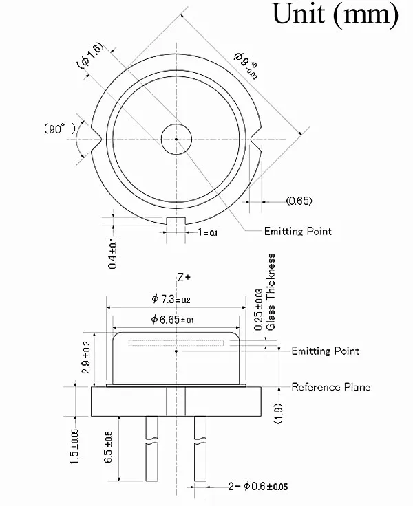 To5 Package 9mm Ld Nichia 1w 520nm Green Laser Diode Ndg7475 - Buy 1w ...