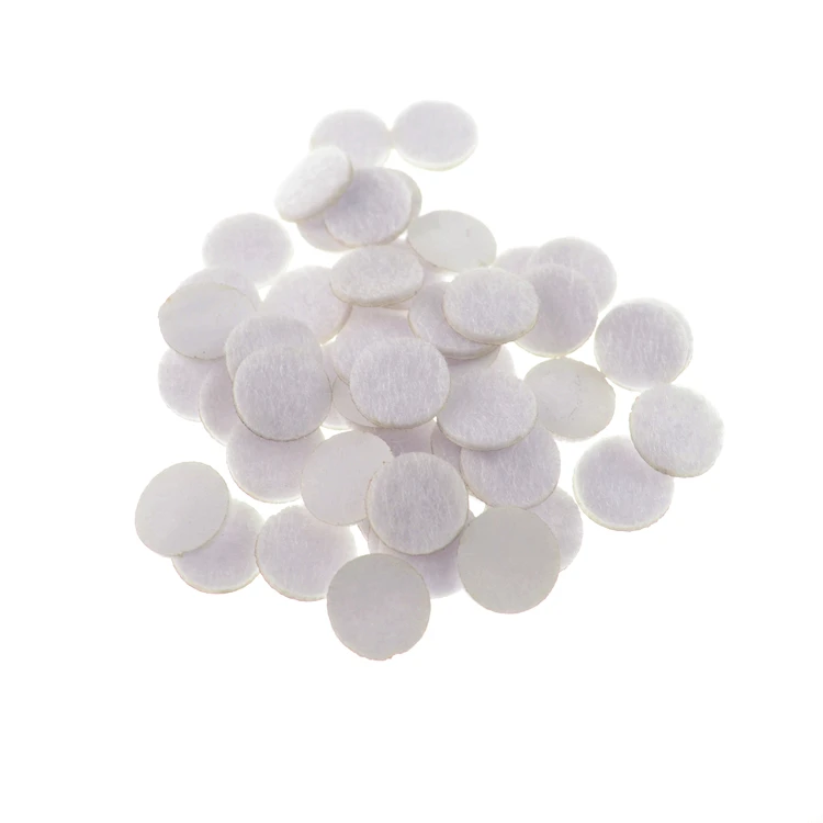 Wholesale New Products Cheap Bulk White Round Sticky Adhesive Wool Felt ...