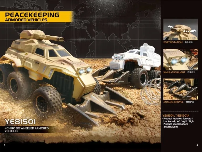 Rc Toy Vehicle 6 Wheels Military Rc Car With Water Shooting - Buy Rc ...