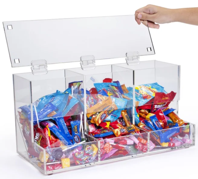 Hot Sell Wholesale Acrylic Candy Food Display clear Plastic Candy ...
