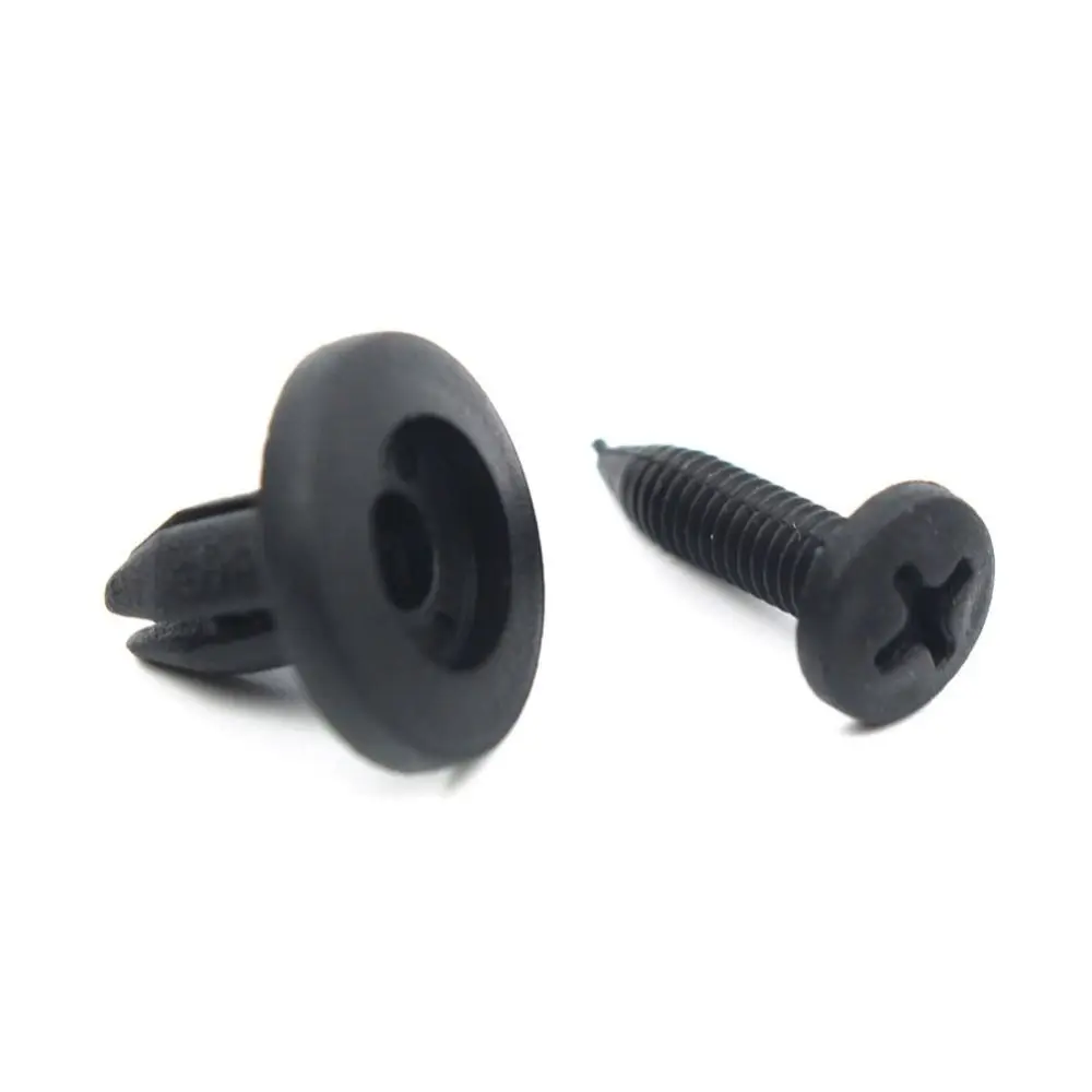 Universal 6mm Hole Plastic Expanding Rivet Fastener Bumper Fender Clips ...
