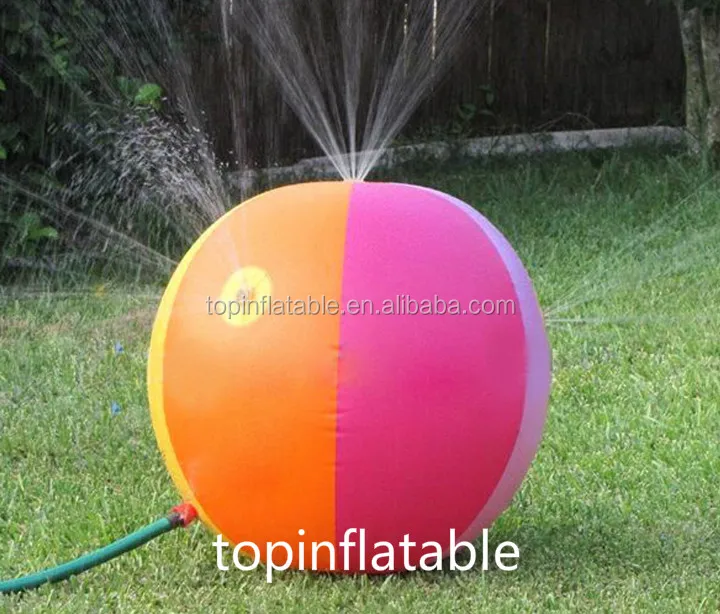 Inflatable Sprinkler Beach Ball,Inflatable Gloss Spray Jet Pvc Ball For ...