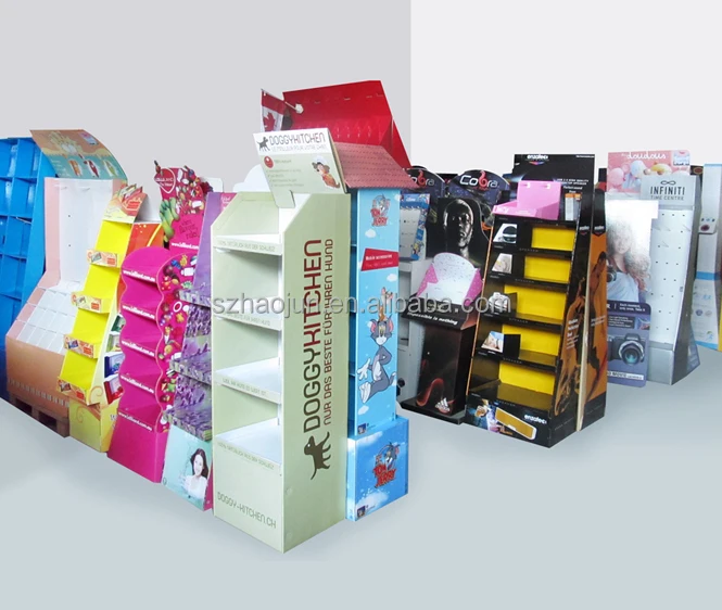 Customized Fashion 12 Pocket Cardboard Counter Display Boxes For ...