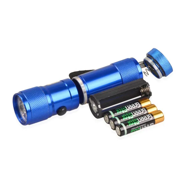 Yt-hf-801 8 Led White Lighting +1 Red Beam 9 Led Flashlight With Laser ...