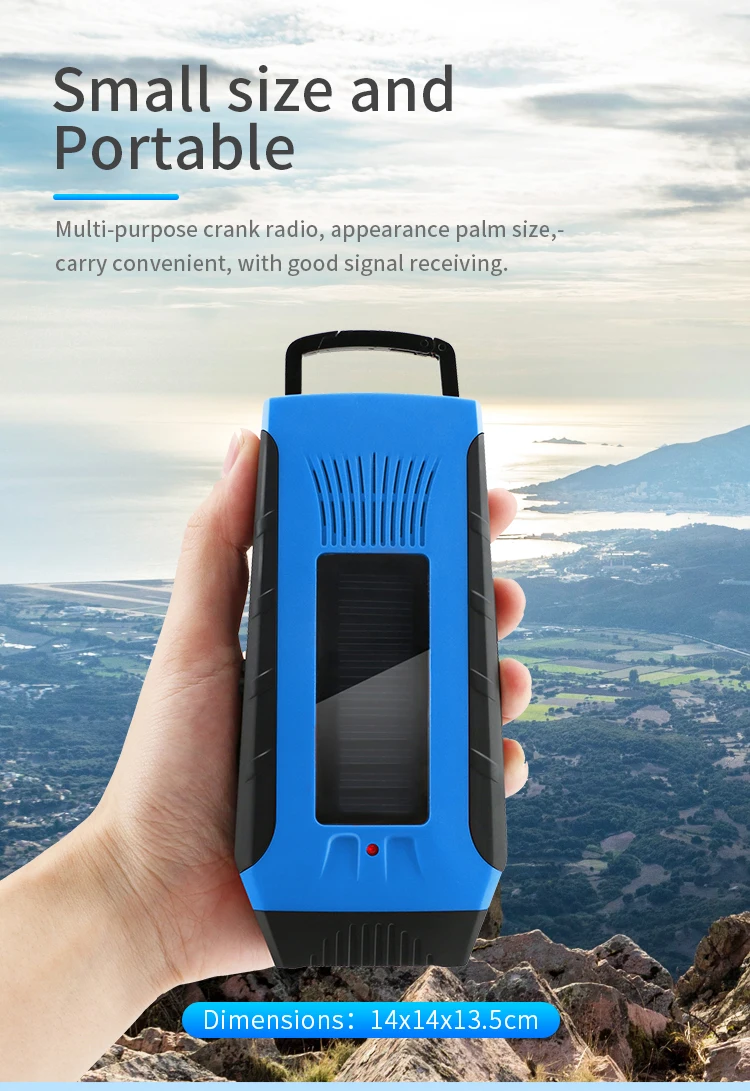 Portable Solar AM/FM Alarm Clock Digital Radio with Smart Phone Charger ...