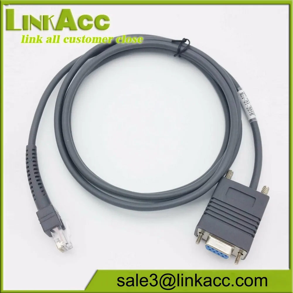 Rs232 Serial Cable 7ft Rj45 To Db9 For Symbol Barcode Scanner Cba-r01 ...