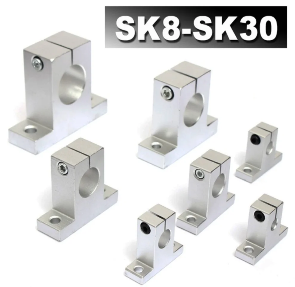 Sk Series Linear Motion Guide Rail Shaft Support Bearing Sk20 - Buy ...