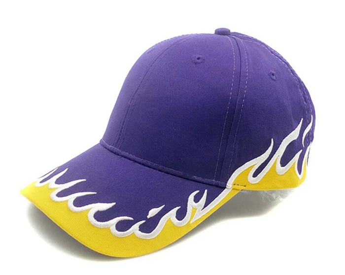 Baseball Cap Flame Embroidery Match City Sport F1 Race Caps Hats