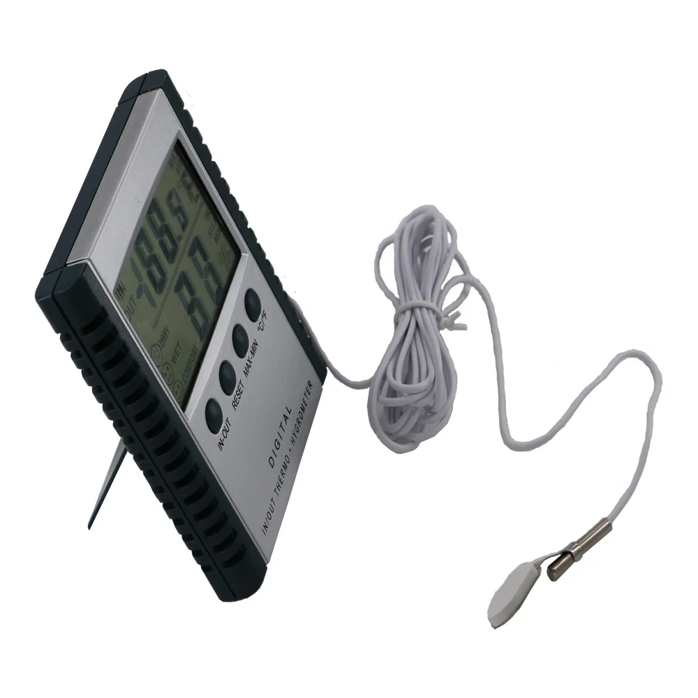 Hc520 Temperature /humidity Display Alarm Clock Electronic Thermometer ...