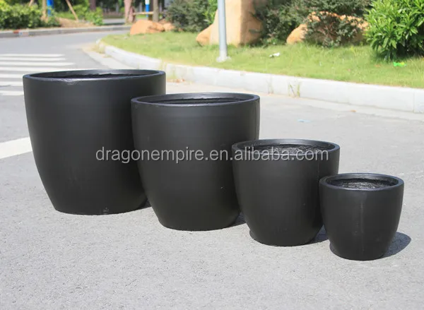 Outdoor Round Fiberglass Planter Flower Pots Wholesale,Fiberglass ...