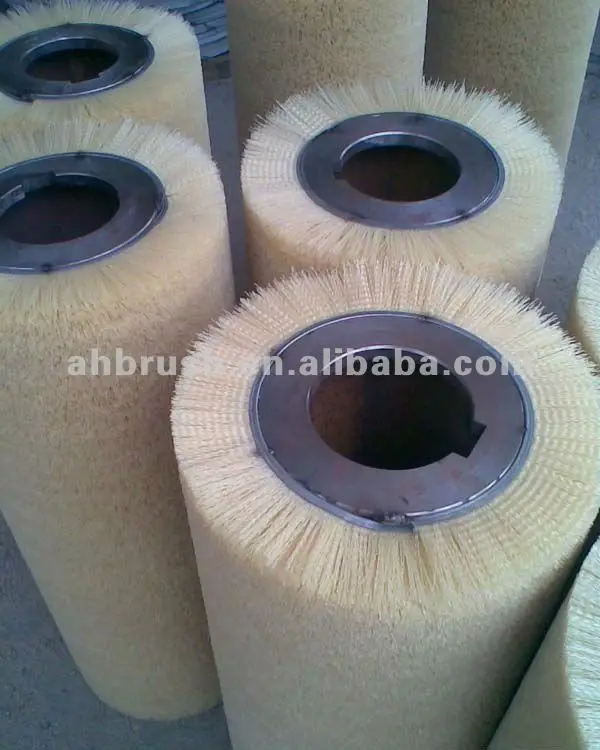 Rotary Polishing Brush Nylon Block Brush Industrial Round Nylon Bristle ...