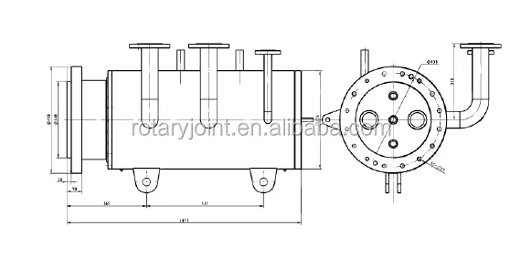 Ladle Turret Cooling Use 5 Passages Hydraulic Oil Rotary Joint - Buy ...