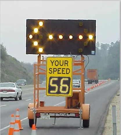 Portable Radar Speed Sign Detector,Solar Speed Limit Sign With Wheel ...