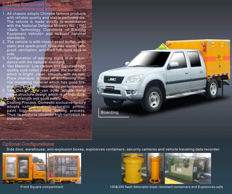 JMC Pickup Refitted for Explosive Transport - Safe & Efficient