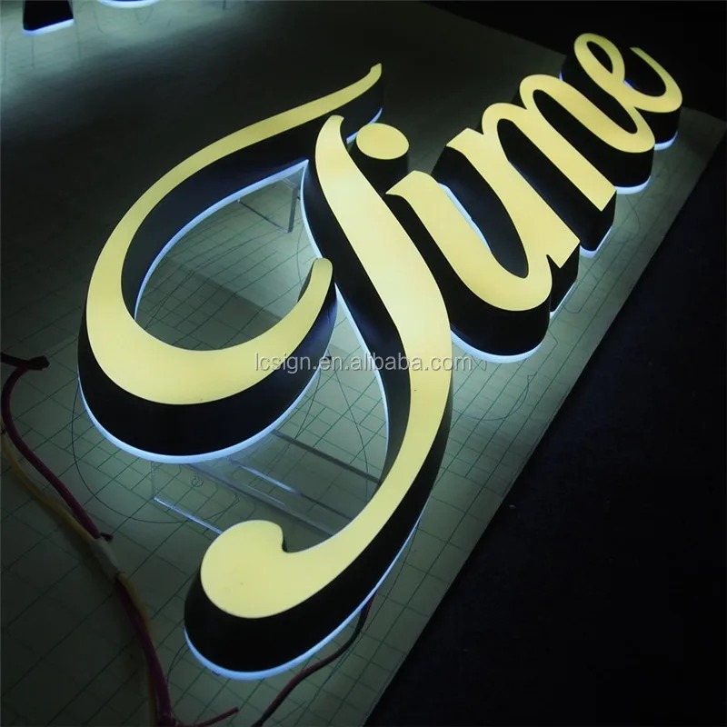 New Fashion Indoor Lighted Led Sign Mini Acrylic Letter 3d Sign Letters ...
