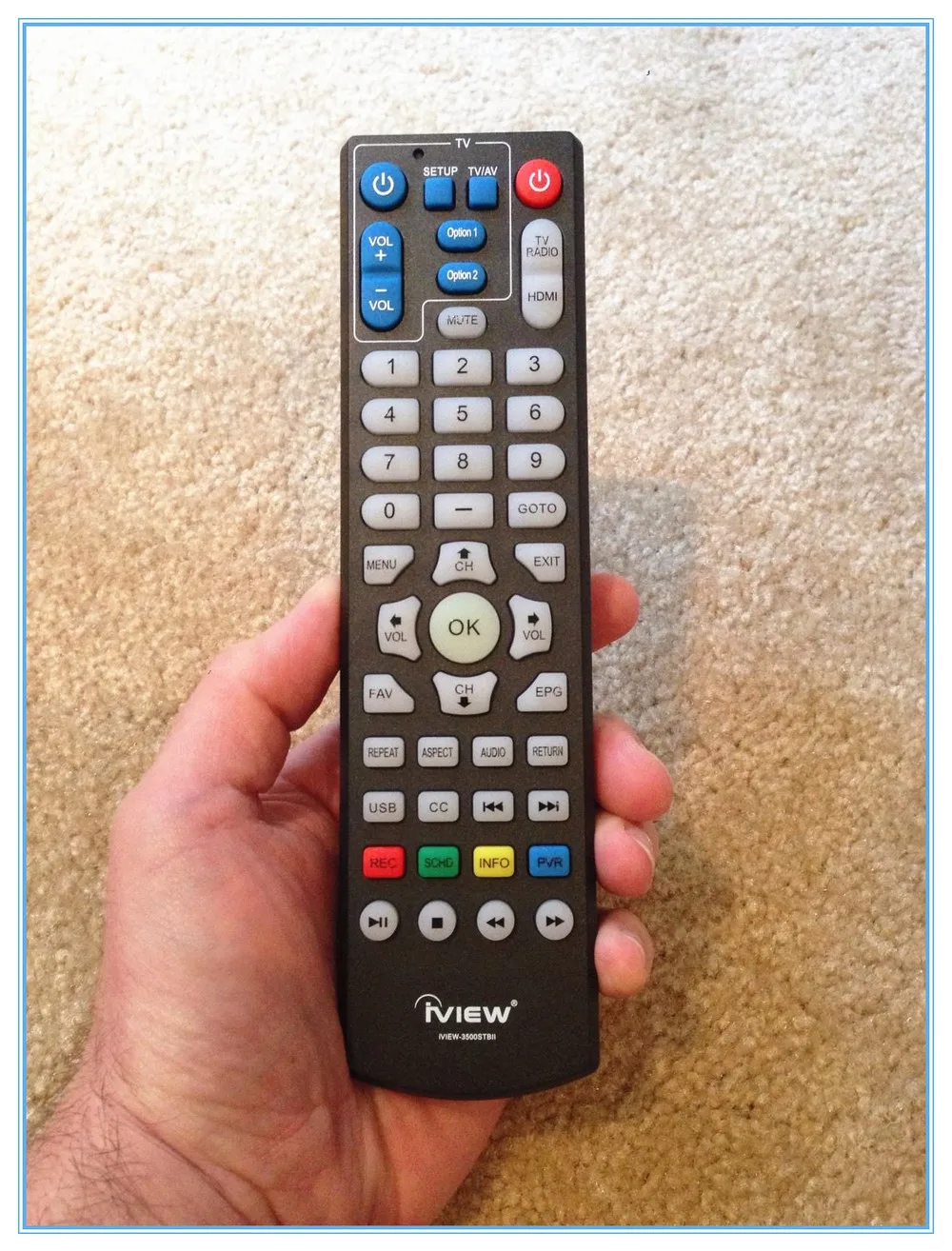 Iview Tuner -converter Box Stb Iview-3500stb Ii New Ir Remote Control ...