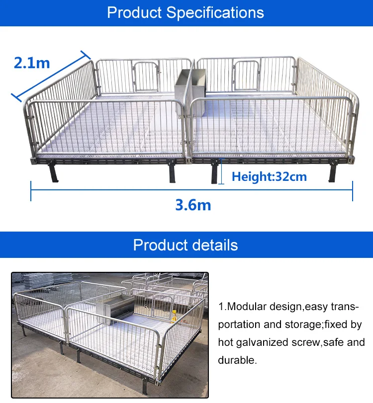 Raising Piglet Pig Nursery Pen For Poultry Farming Equipment With High ...